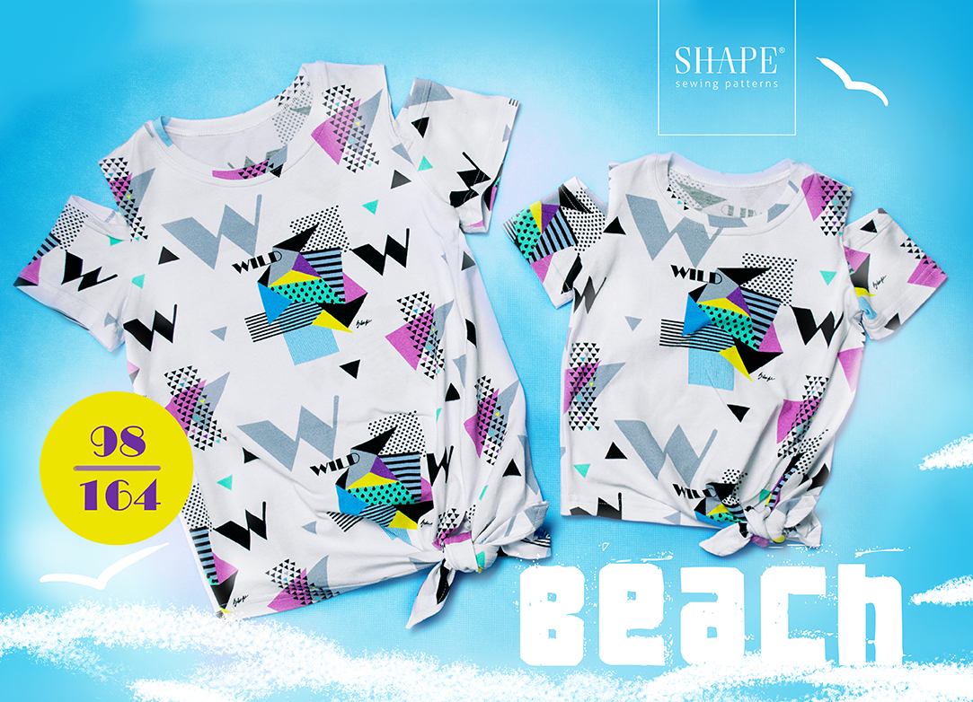 Návod na šití tričko BEACH - SHAPE-patterns.cz
