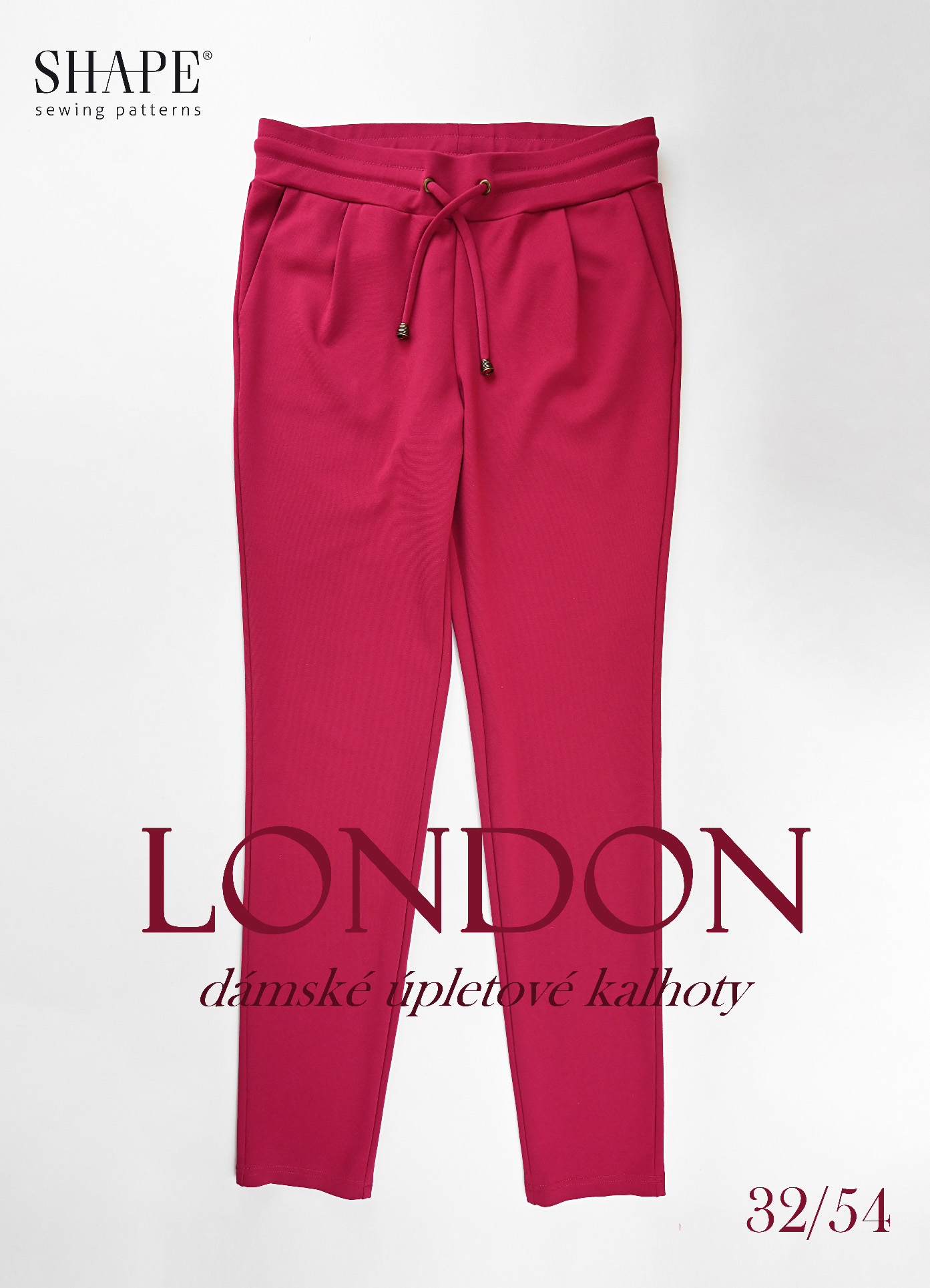 Návod na šití LONDON úpletové kalhoty - SHAPE-patterns.cz