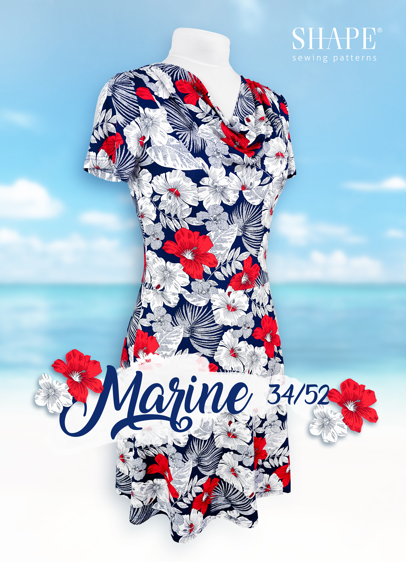 Návod na šití šaty MARINE - SHAPE-patterns.cz