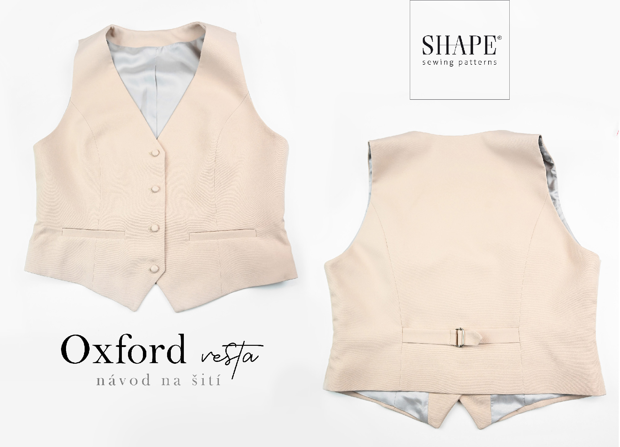 Návod na šití OXFORD vesta - SHAPE-patterns.cz